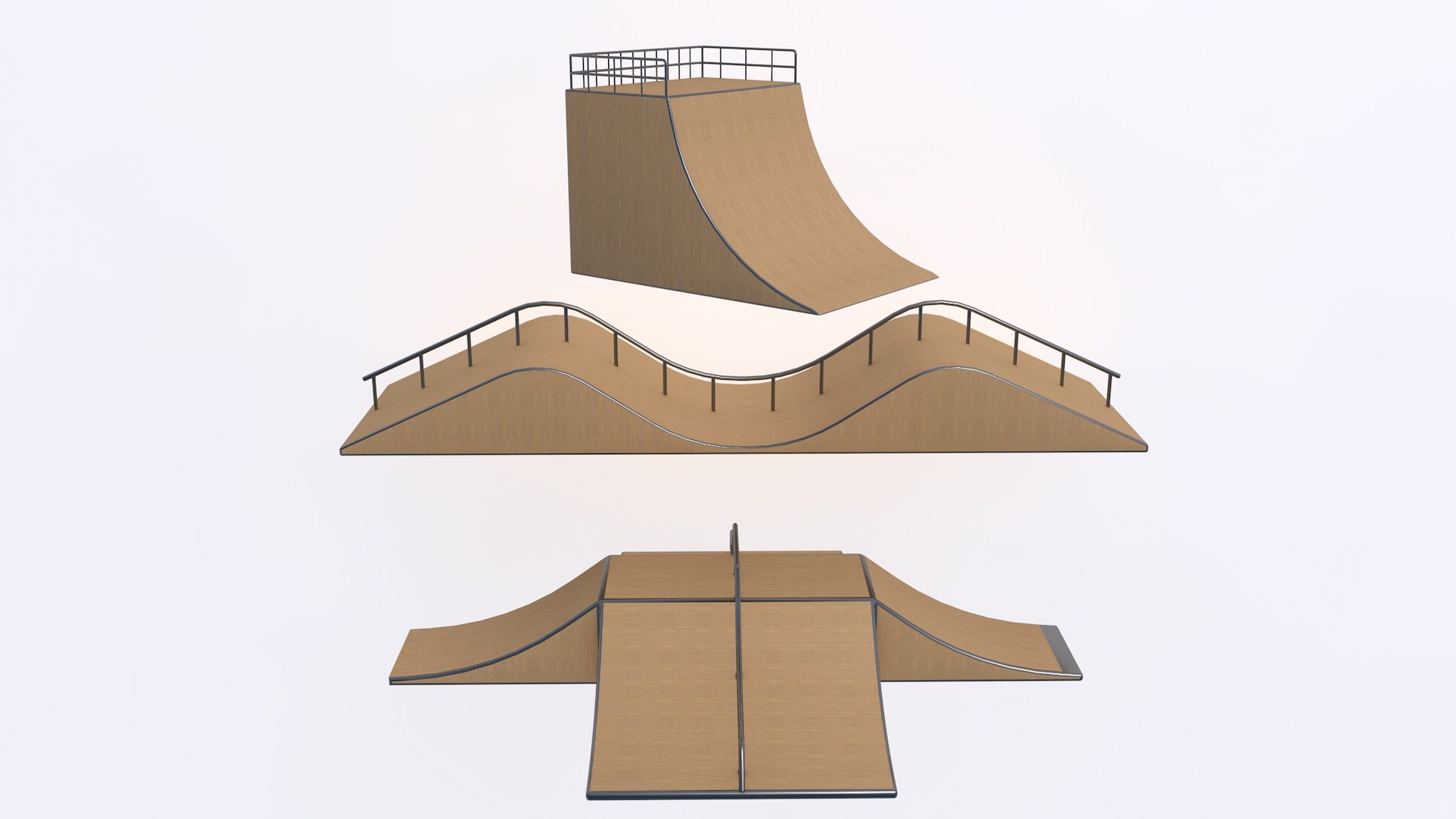 Skate Ramp 3D model - TurboSquid 1912407