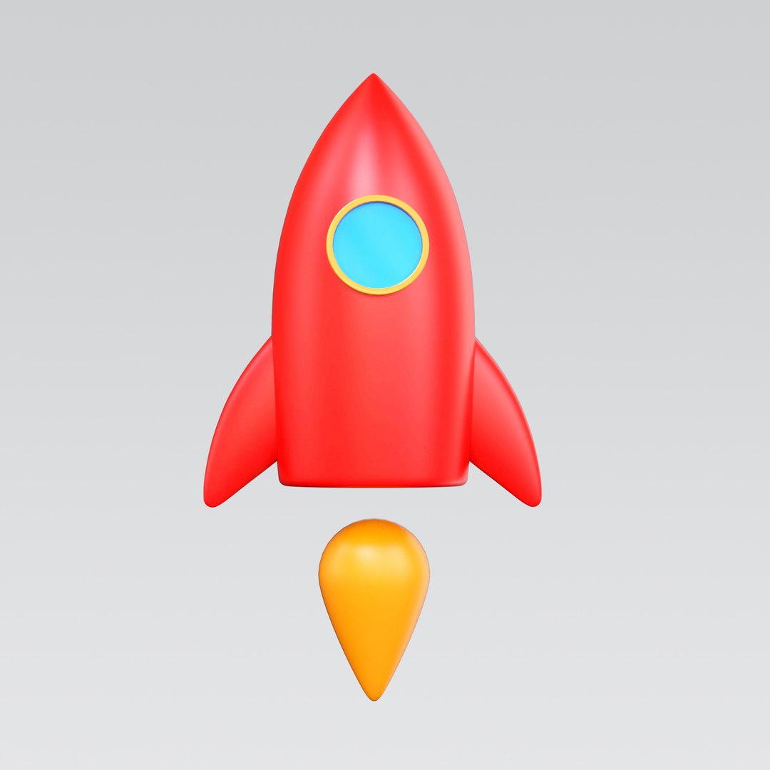 Rocket Icon 3D Model - TurboSquid 1884719