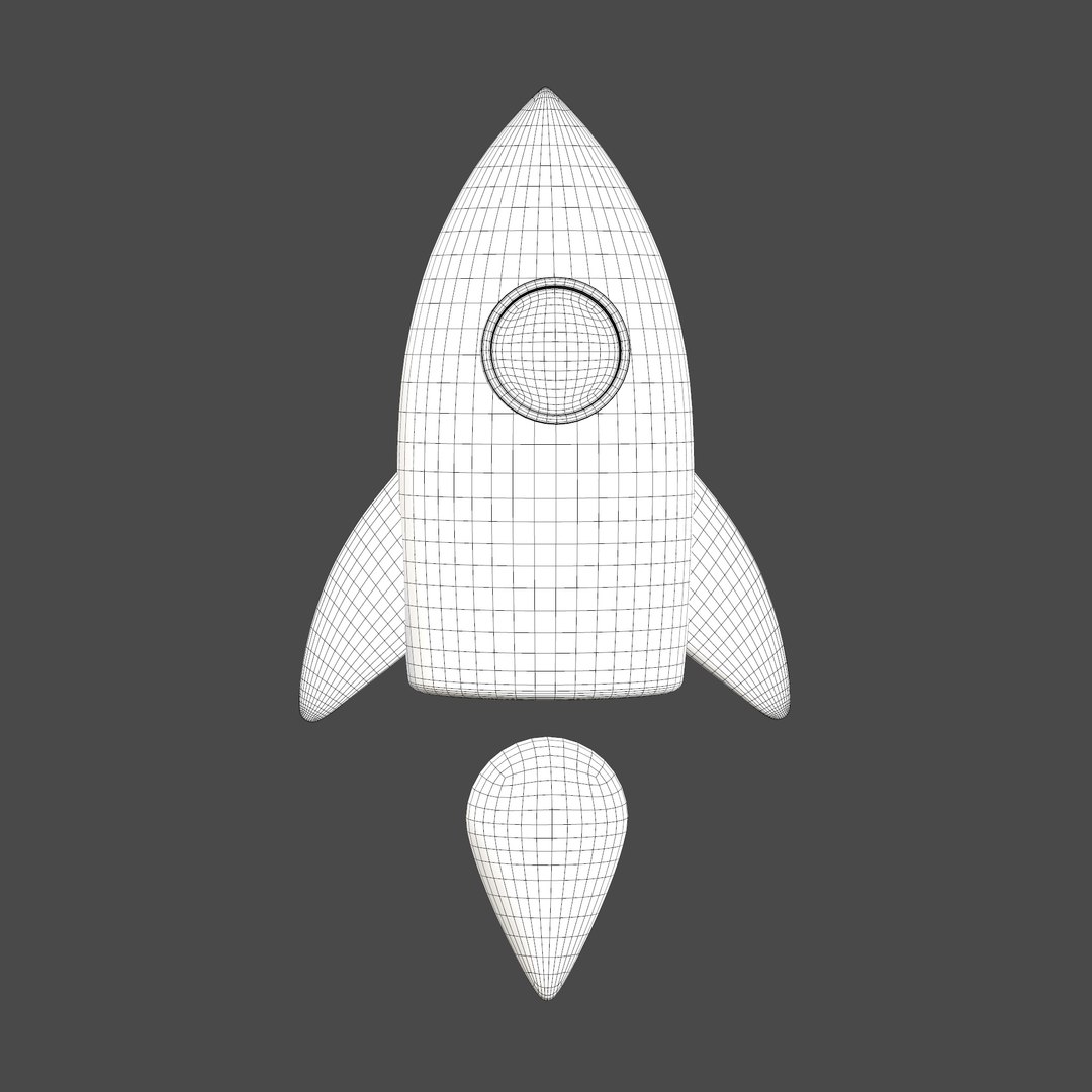 Rocket Icon 3D Model - TurboSquid 1884719