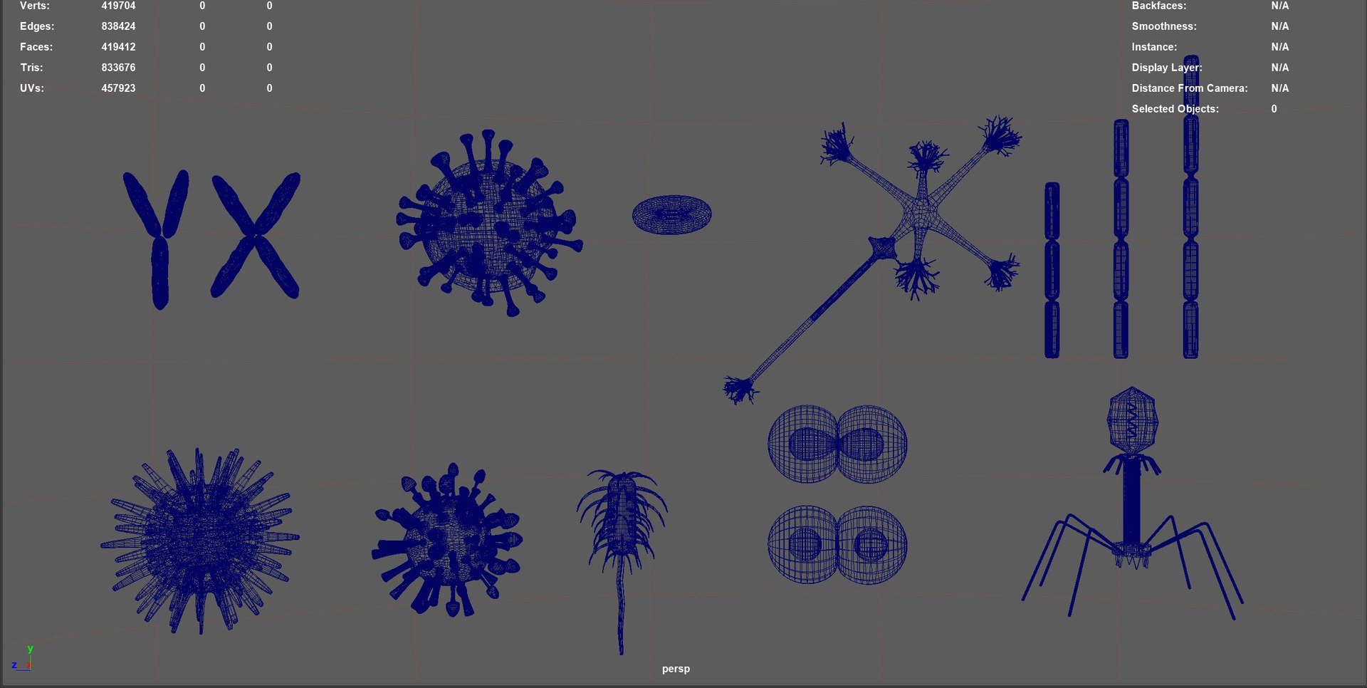 10 Virus Mega Pack 3D Model - TurboSquid 1915547