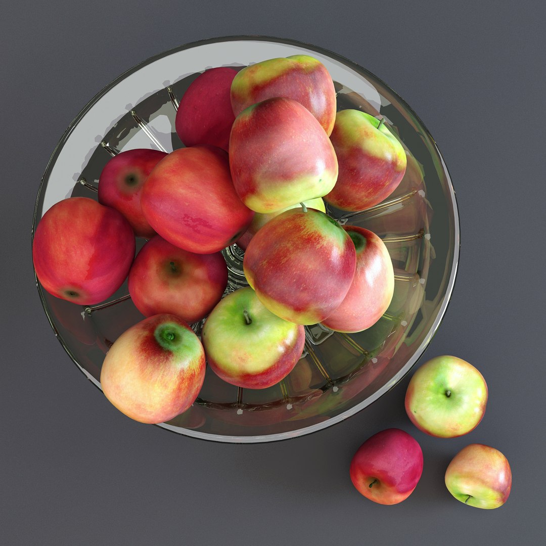 3d model apples vase