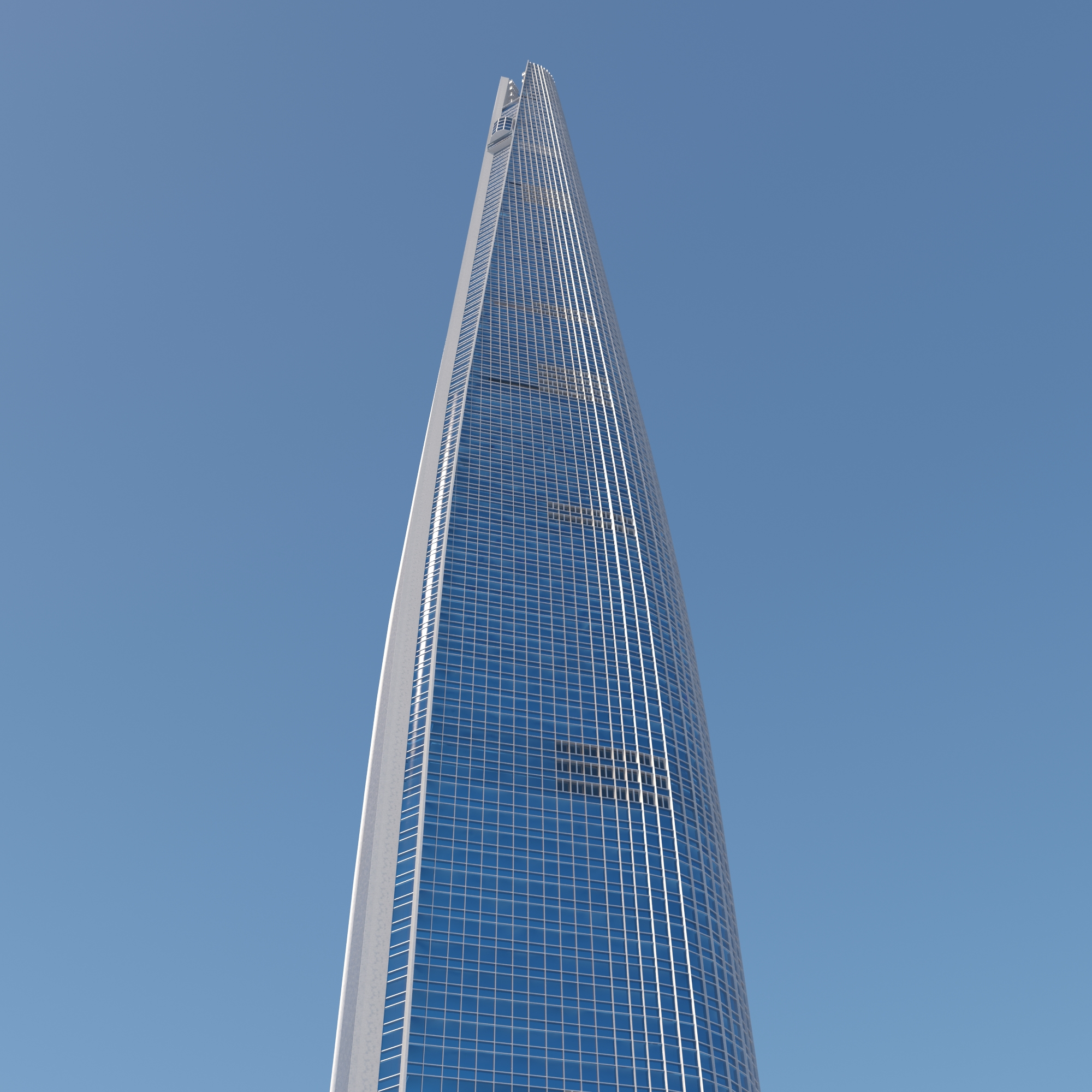Lotte world tower 3D model - TurboSquid 1531123
