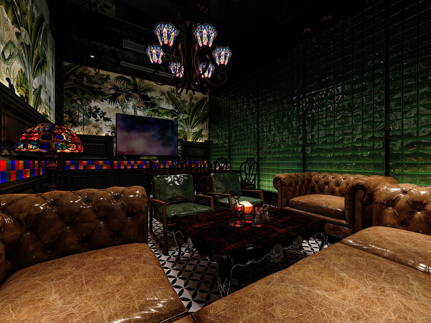 Modern Bar Ktv Living Room Dining Room 3D Model - TurboSquid 2420441