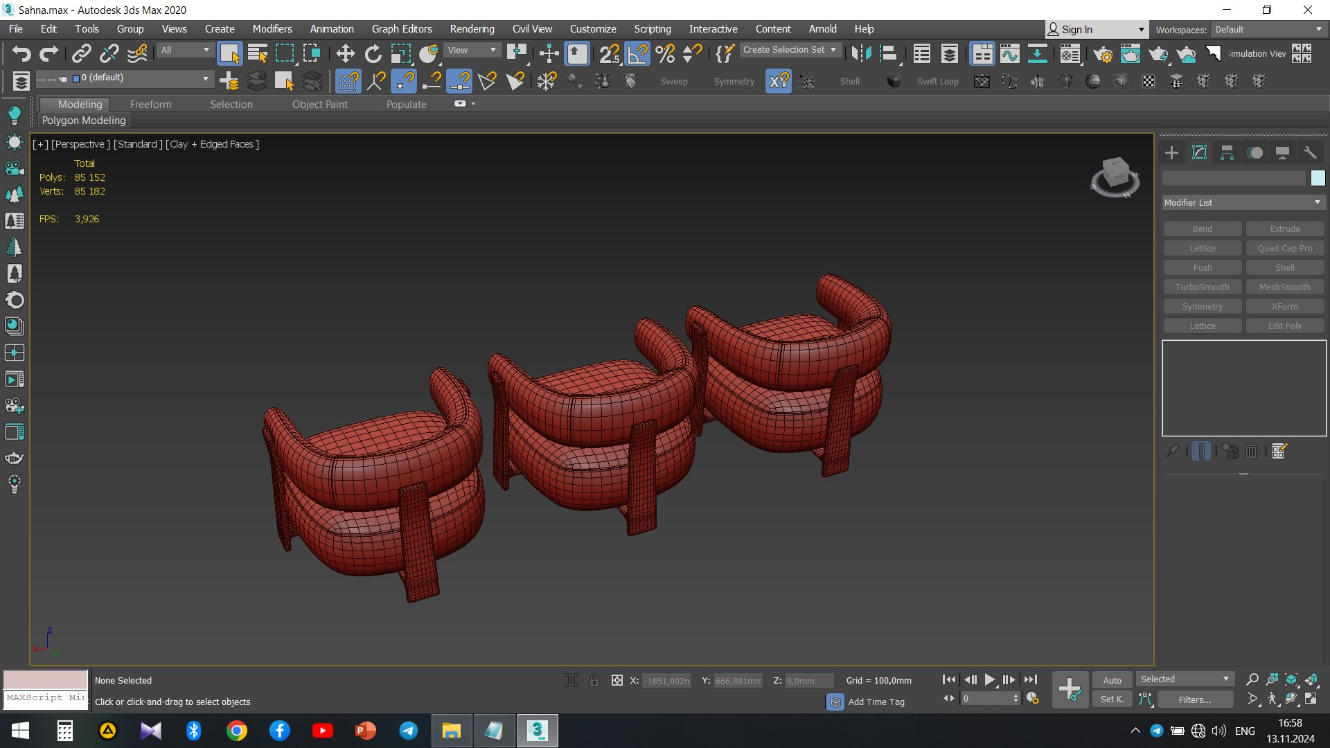 3D Kave Home Fauteuil Granite Armchair Model - TurboSquid 2307594