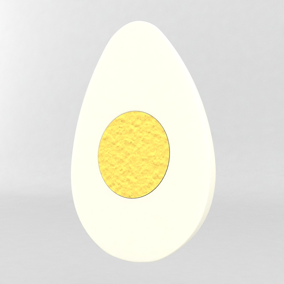 egg shell white 3d model