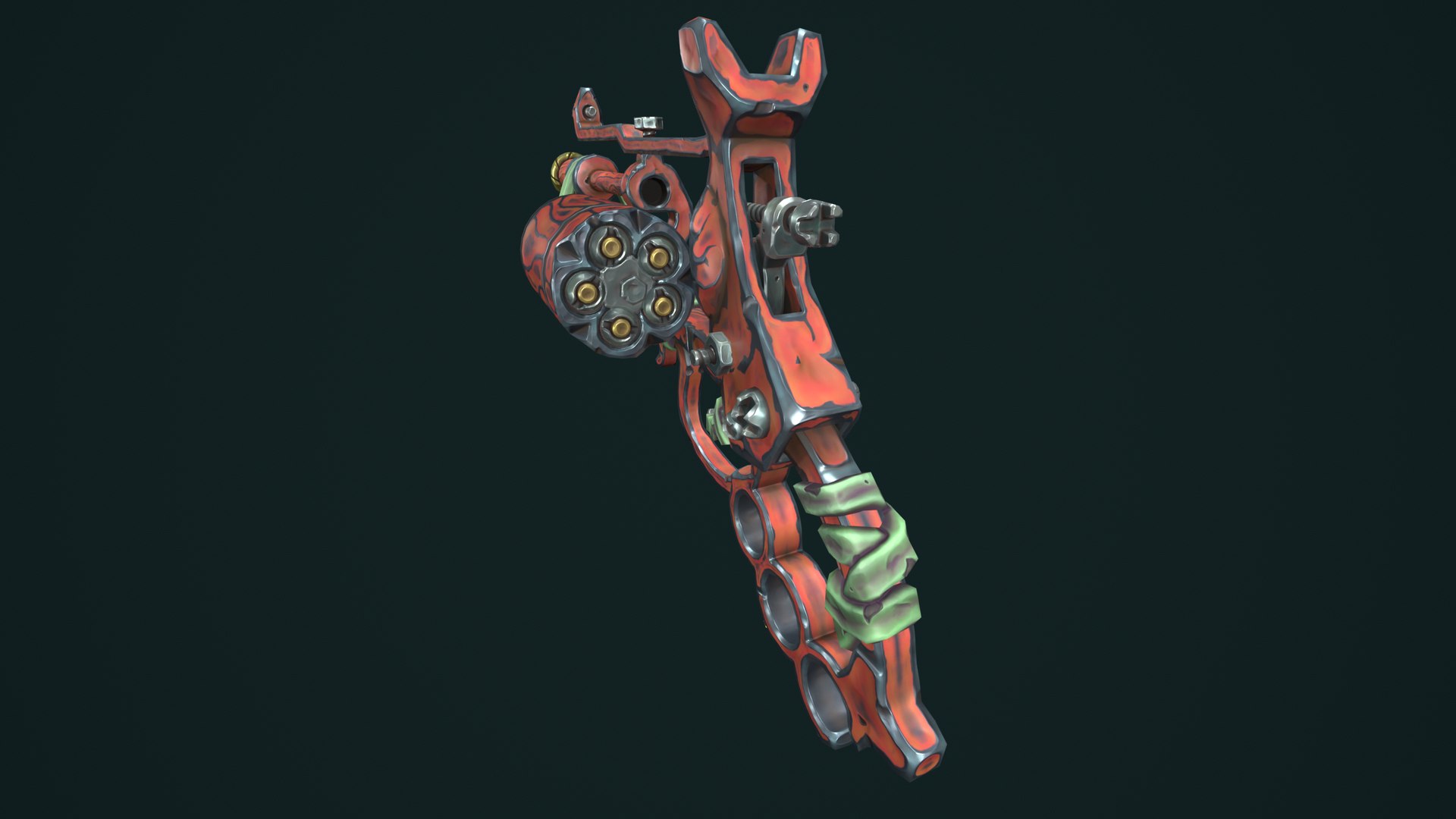 Modular Stylized Desert Revolver 3D Model - TurboSquid 2324430