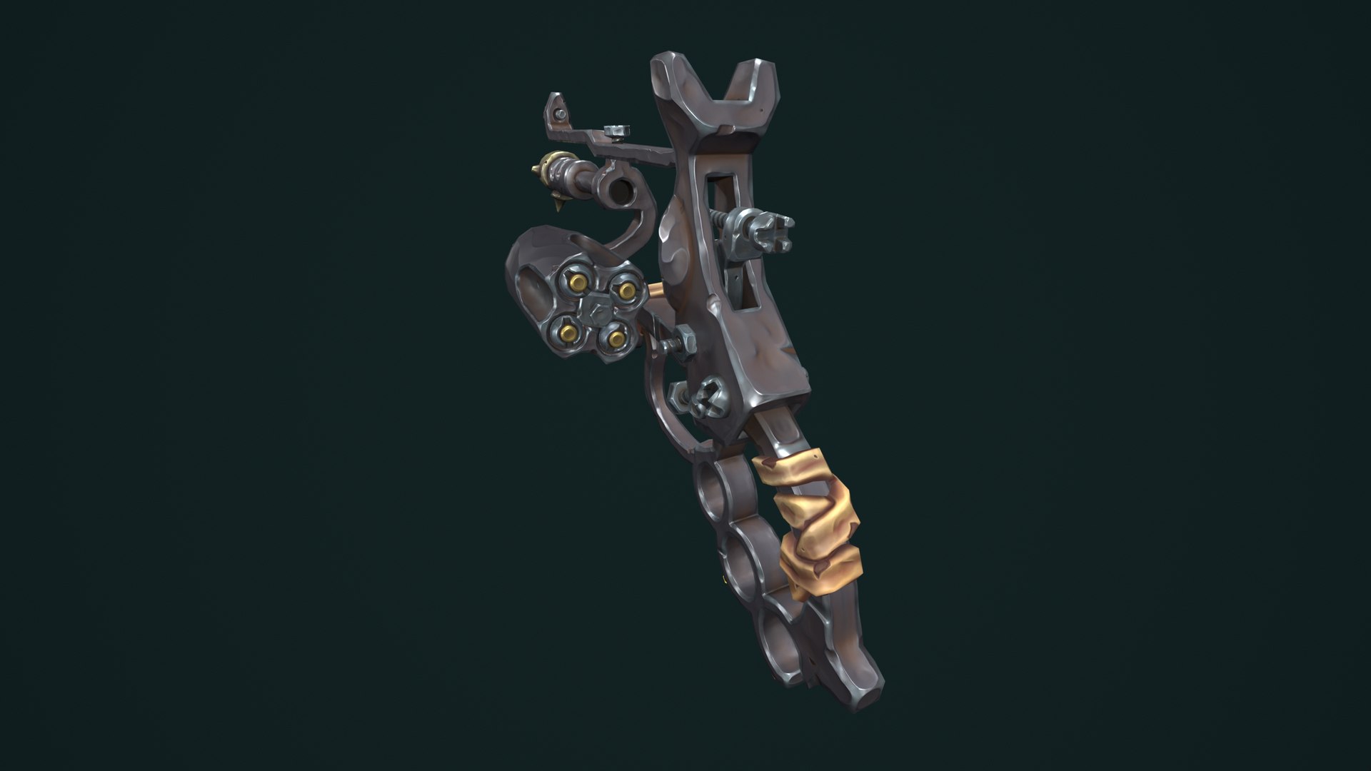 Modular Stylized Desert Revolver 3D Model - TurboSquid 2324430