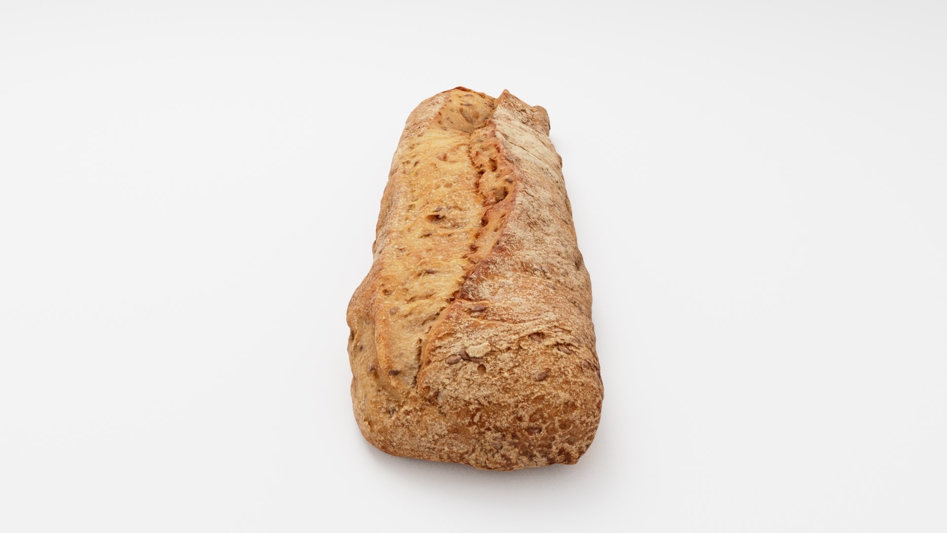 3D Buckwheat bun, loaf or roll - TurboSquid 1723377