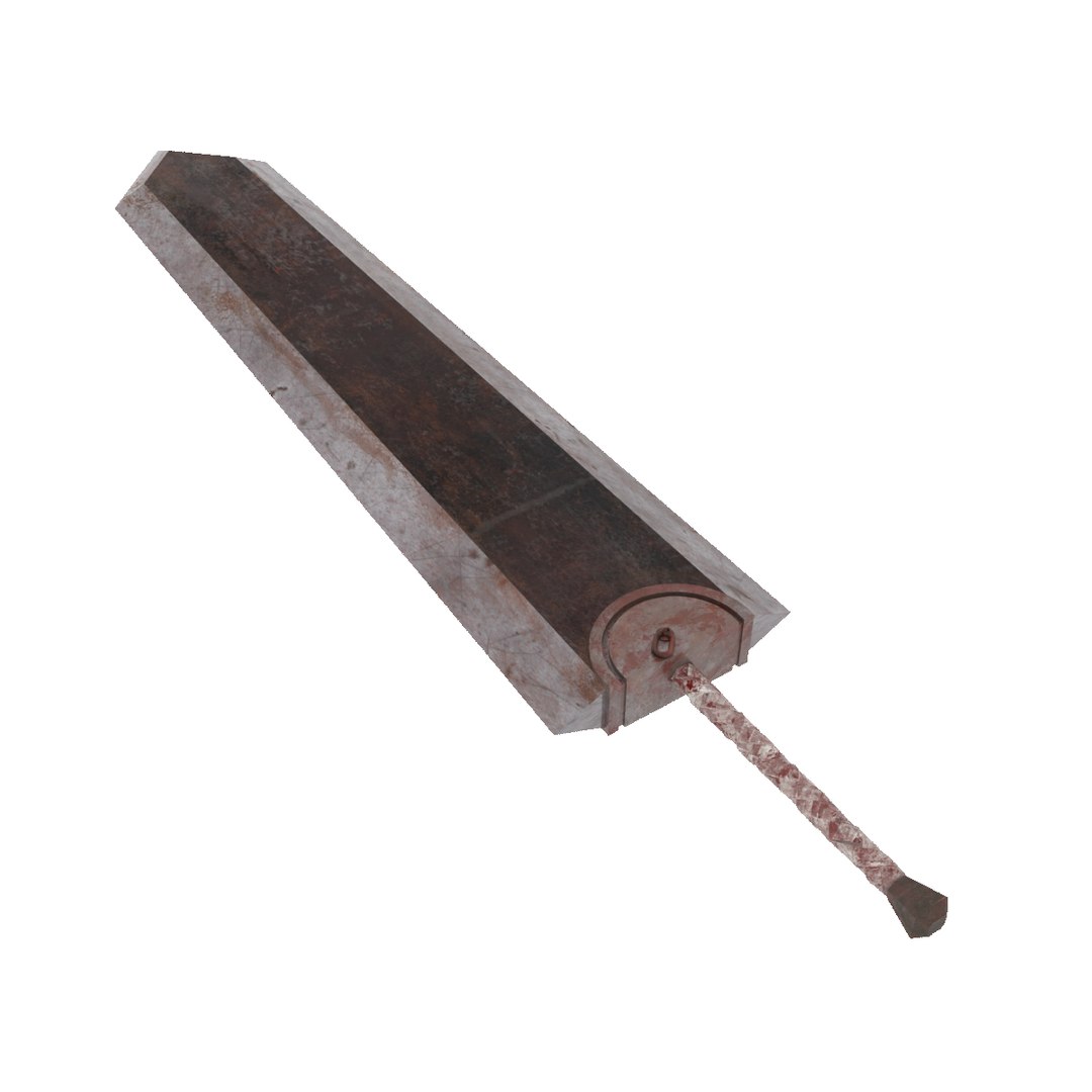 Berserk Guts Dragon Slayer Sword 3D Model 3D Model - TurboSquid 2283125