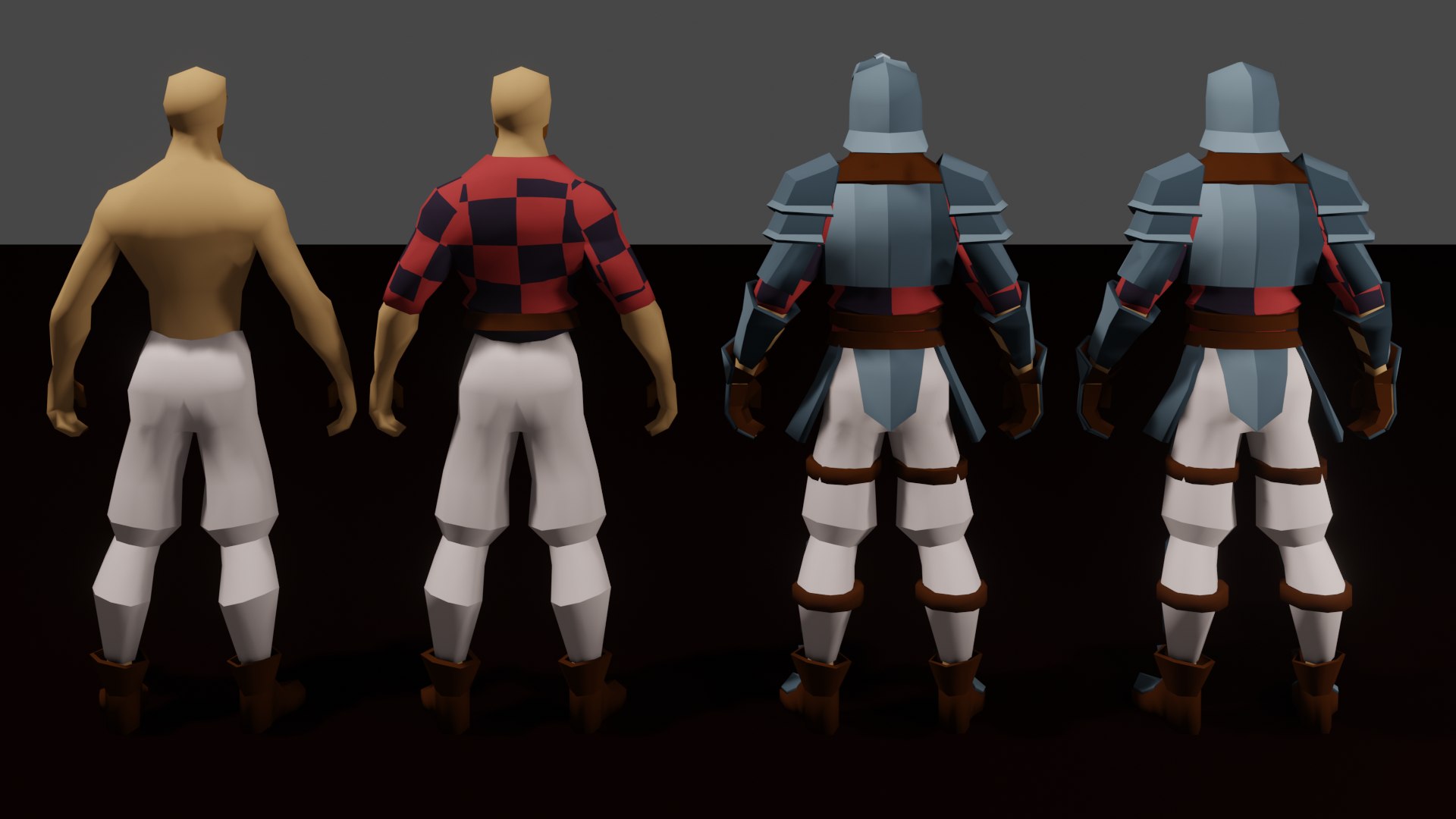 4 Low Poly Knight Character model - TurboSquid 2012119