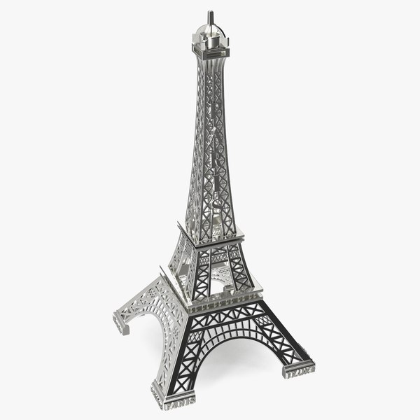 modelo 3d Recuerdo de plata de la Torre Eiffel - TurboSquid 2358424