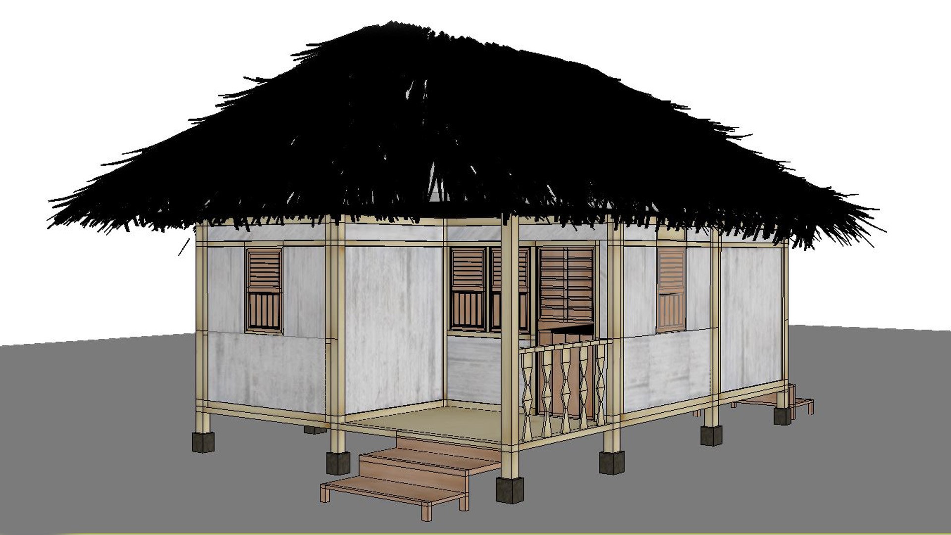 Sundanese Traditional Suhunan Jolopong 3D Model - TurboSquid 2338347