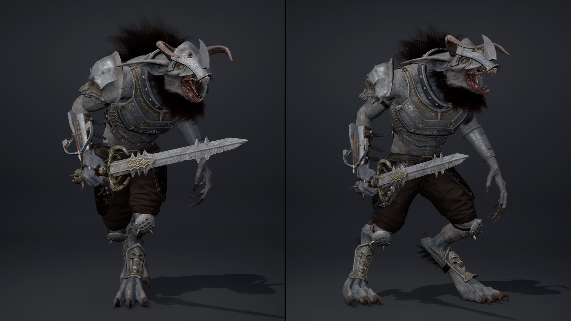 Shadow Swordman Arm1 Brutal 3D Model - TurboSquid 2320672