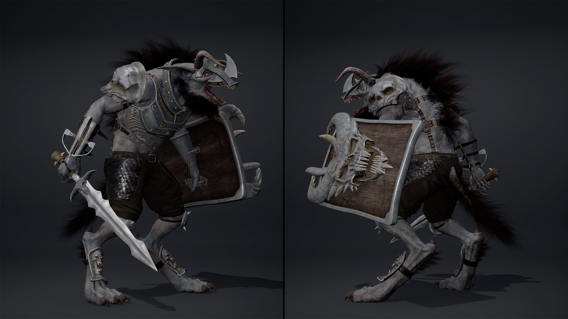 Shadow Swordman Arm1 Brutal 3D Model - TurboSquid 2320672