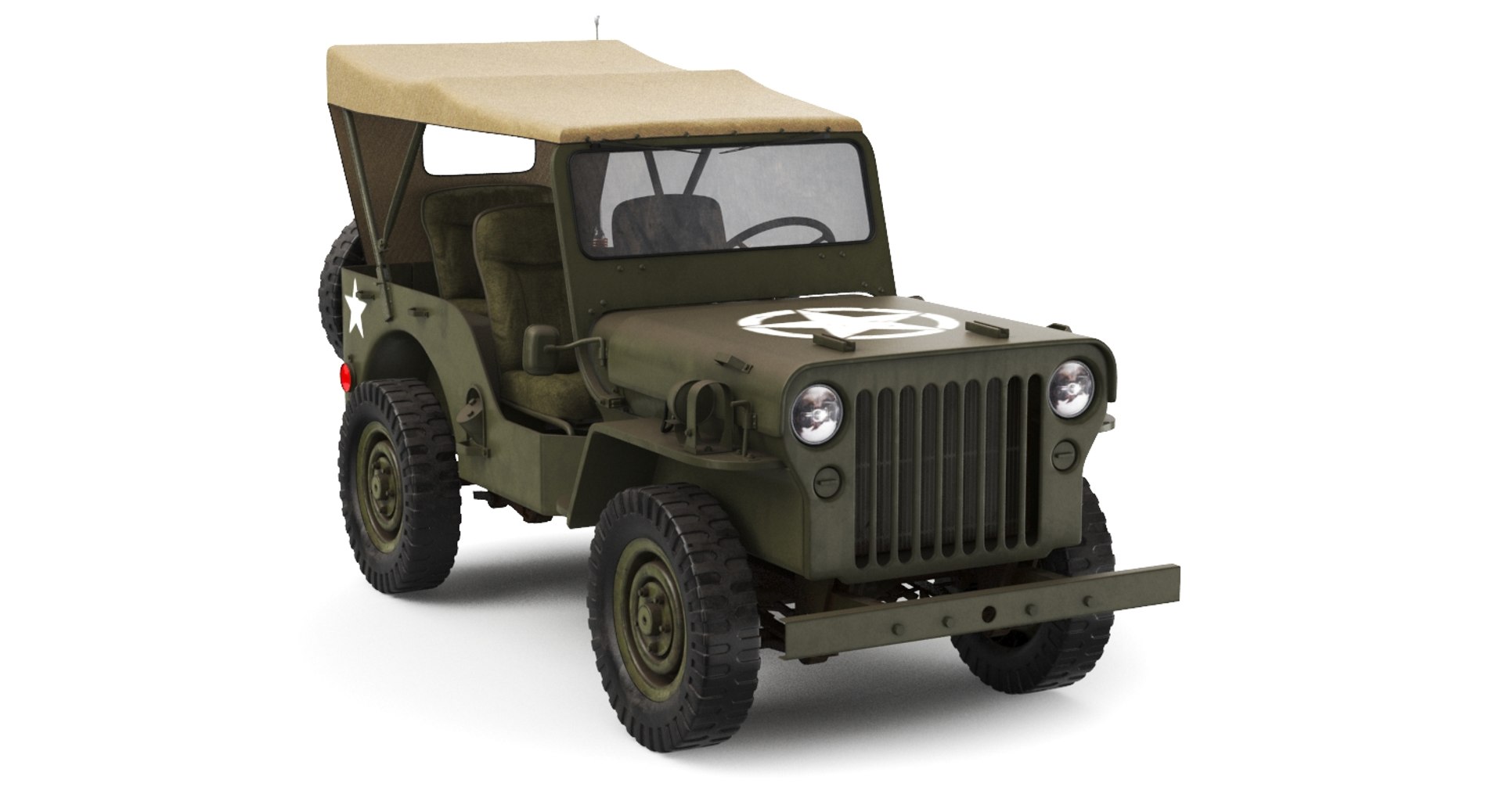 Real Willys Army Jeep 3D - TurboSquid 1393546