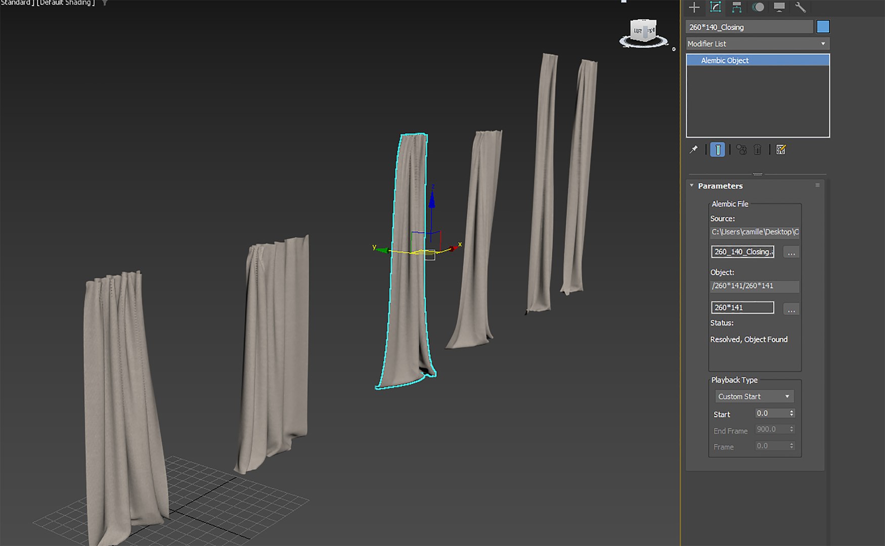Animated Curtain Fabric Openingclosing Animation 3D Model - TurboSquid ...