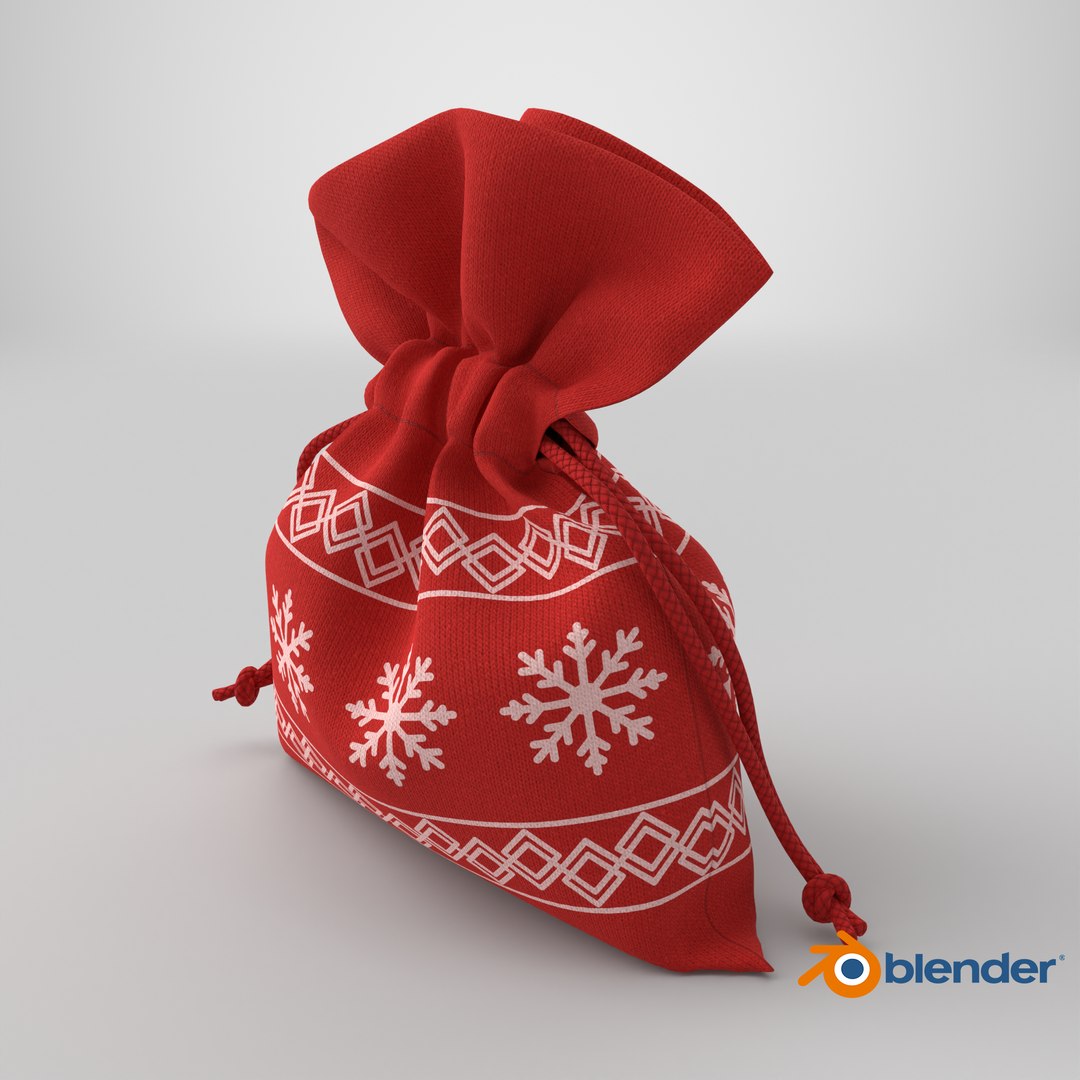3D Sack Red PBR - TurboSquid 2164690