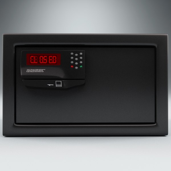 3d safes set modelled model