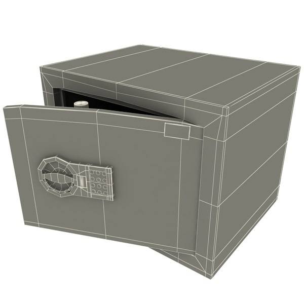 3d safes set modelled model