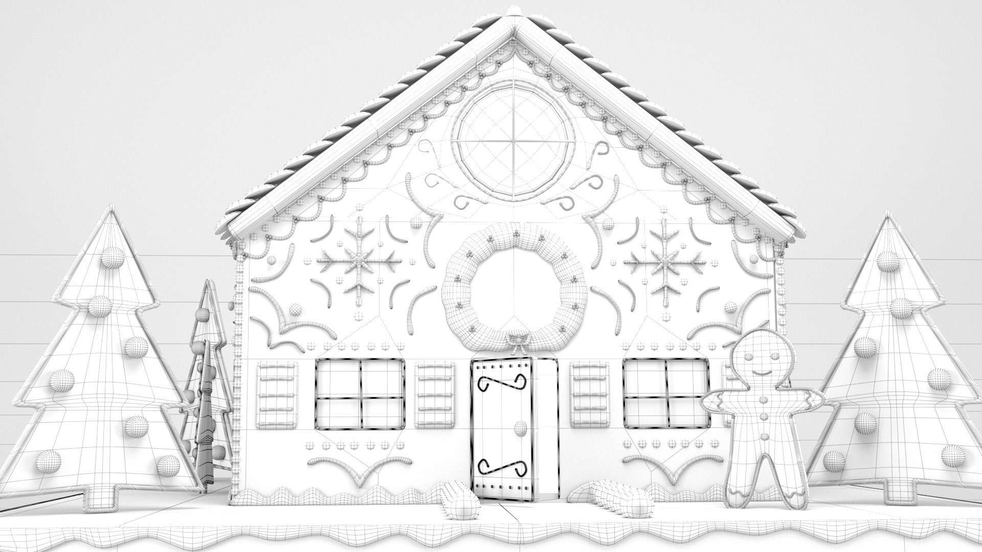 Gingerbread House 3D - TurboSquid 1824480