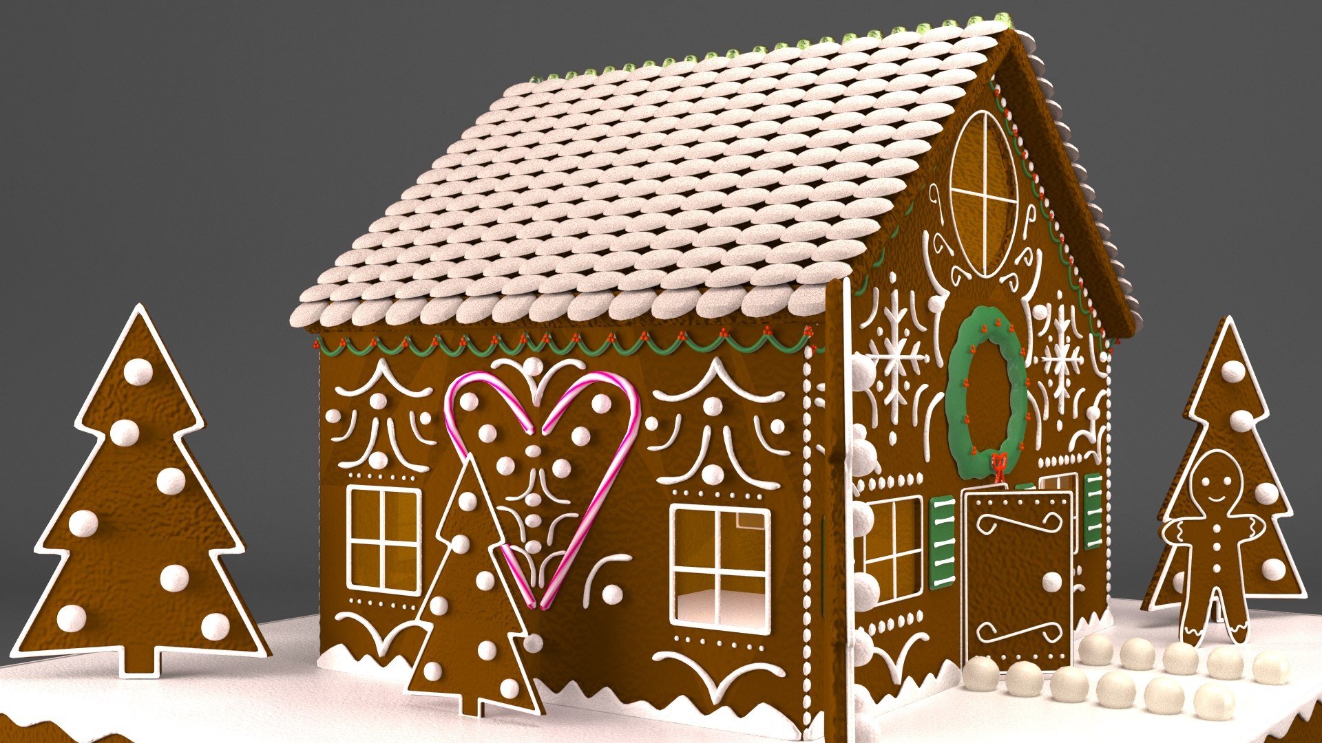 Gingerbread House 3D - TurboSquid 1824480
