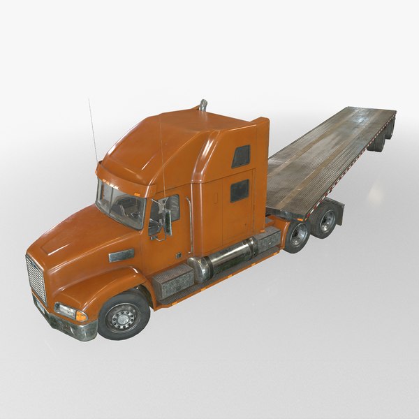 Flatbed Trailer Blender Models for Download | TurboSquid