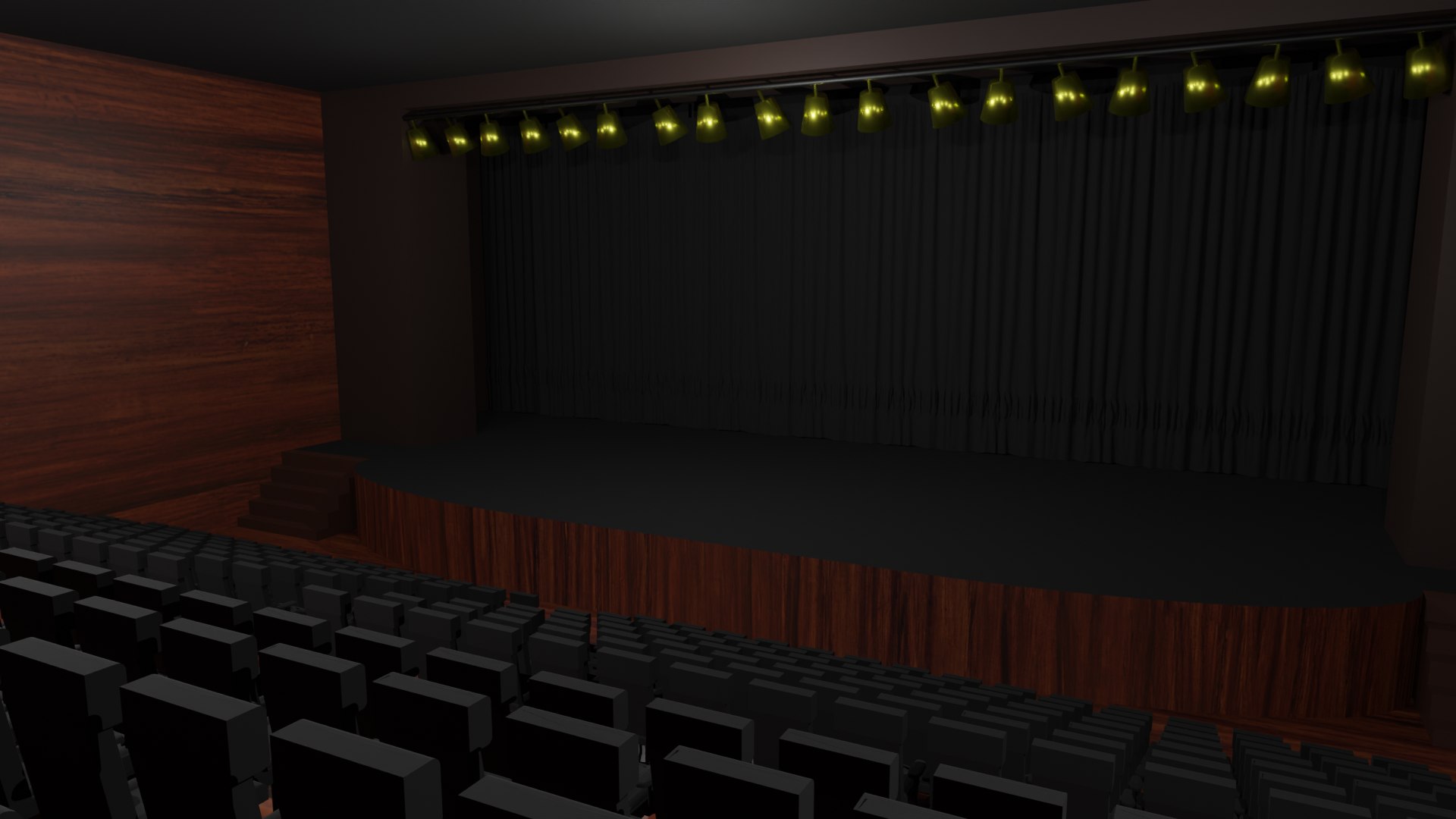 3D Model Theater Hall - TurboSquid 2140259