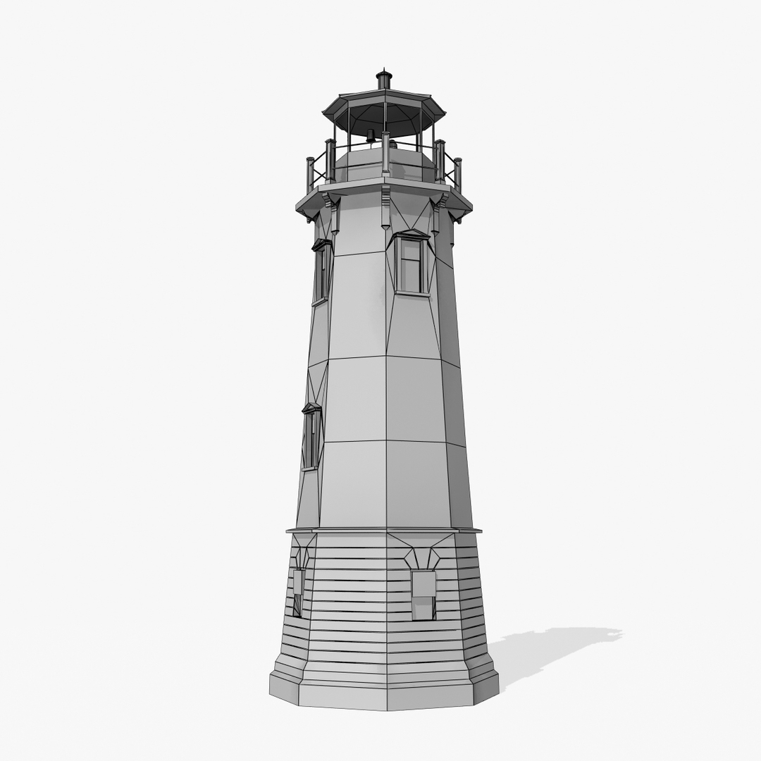 Louisbourg Lighthouse 3d Model