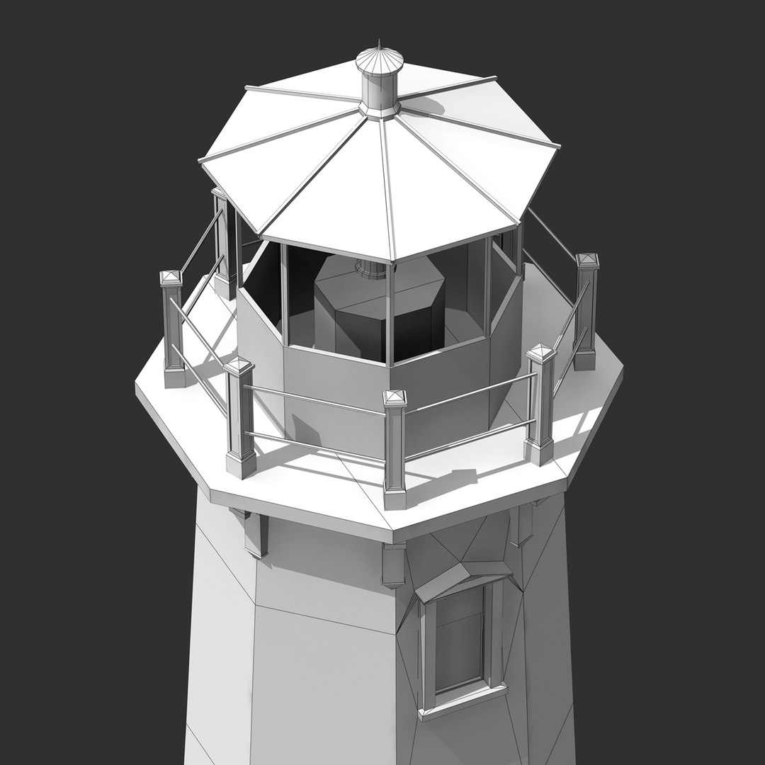 Louisbourg Lighthouse 3d Model