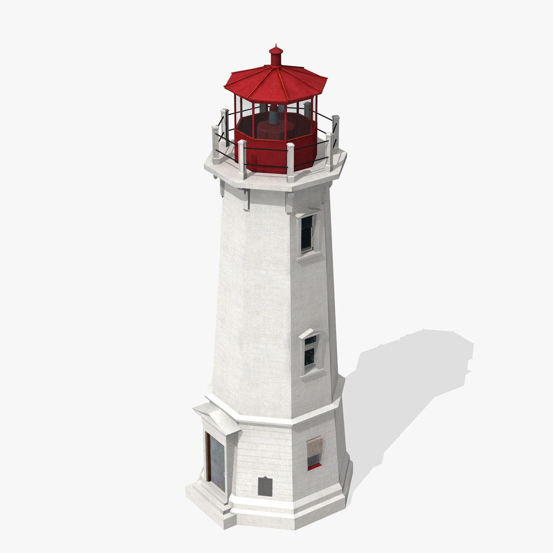 louisbourg lighthouse 3d model