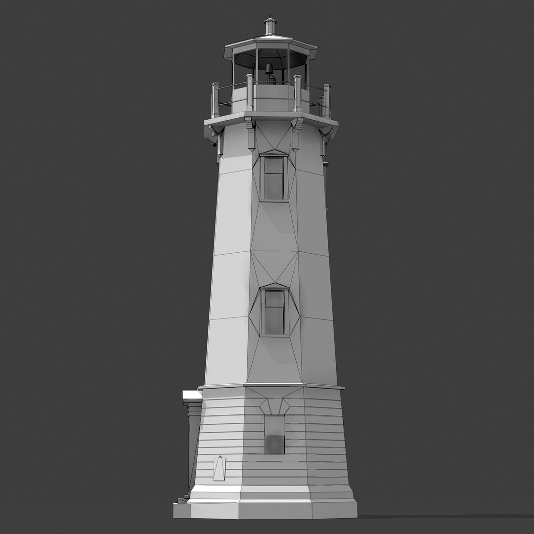 Louisbourg Lighthouse 3d Model