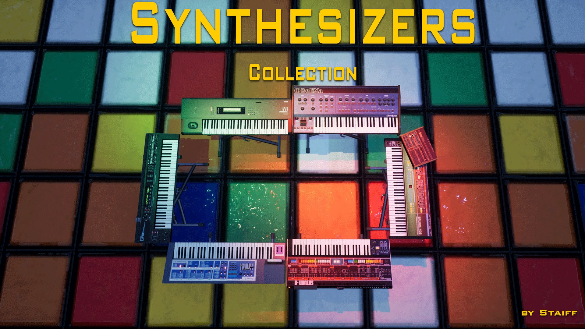 3D Model Synthesizers Collection FBX 3D Models - TurboSquid 2030993