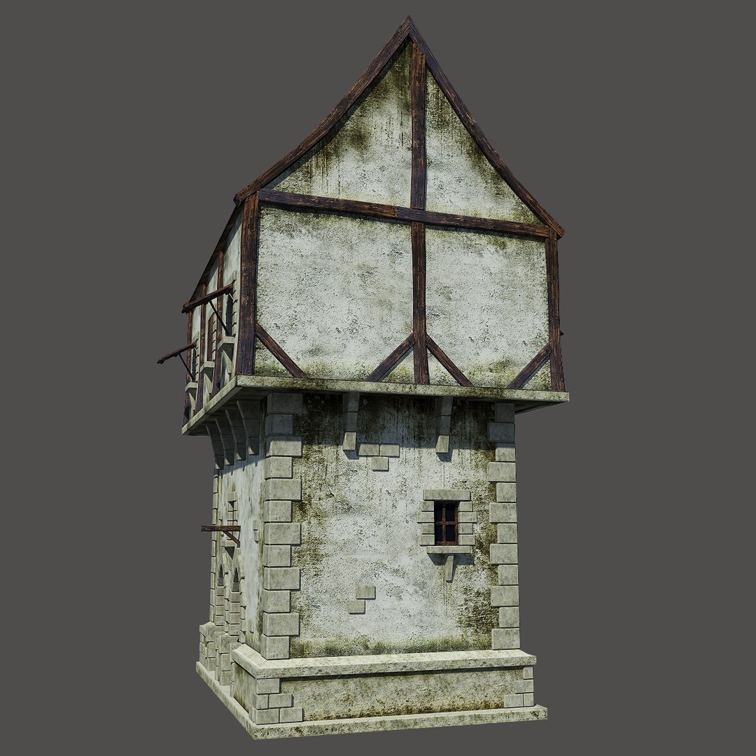 3d medieval house