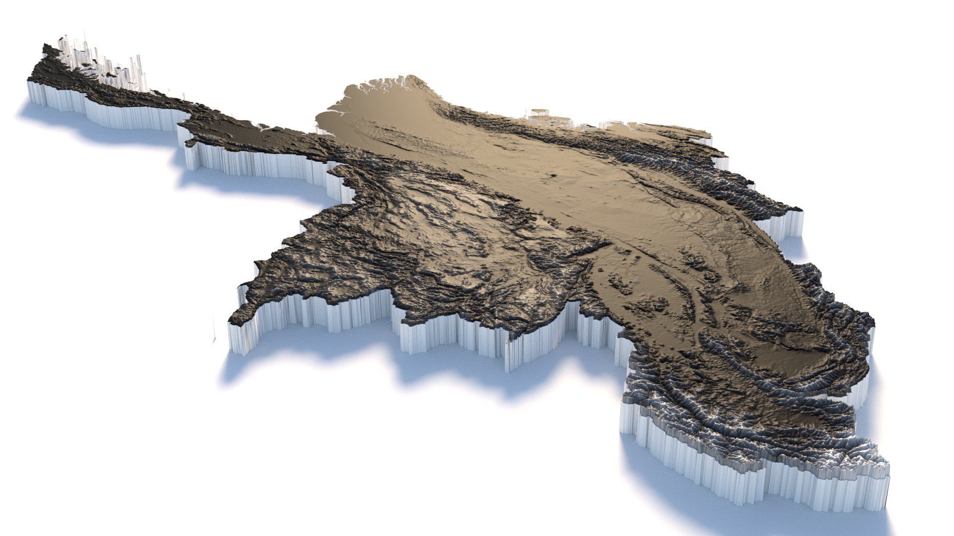 Myanmar Terrain Map 3D Model - TurboSquid 2336538