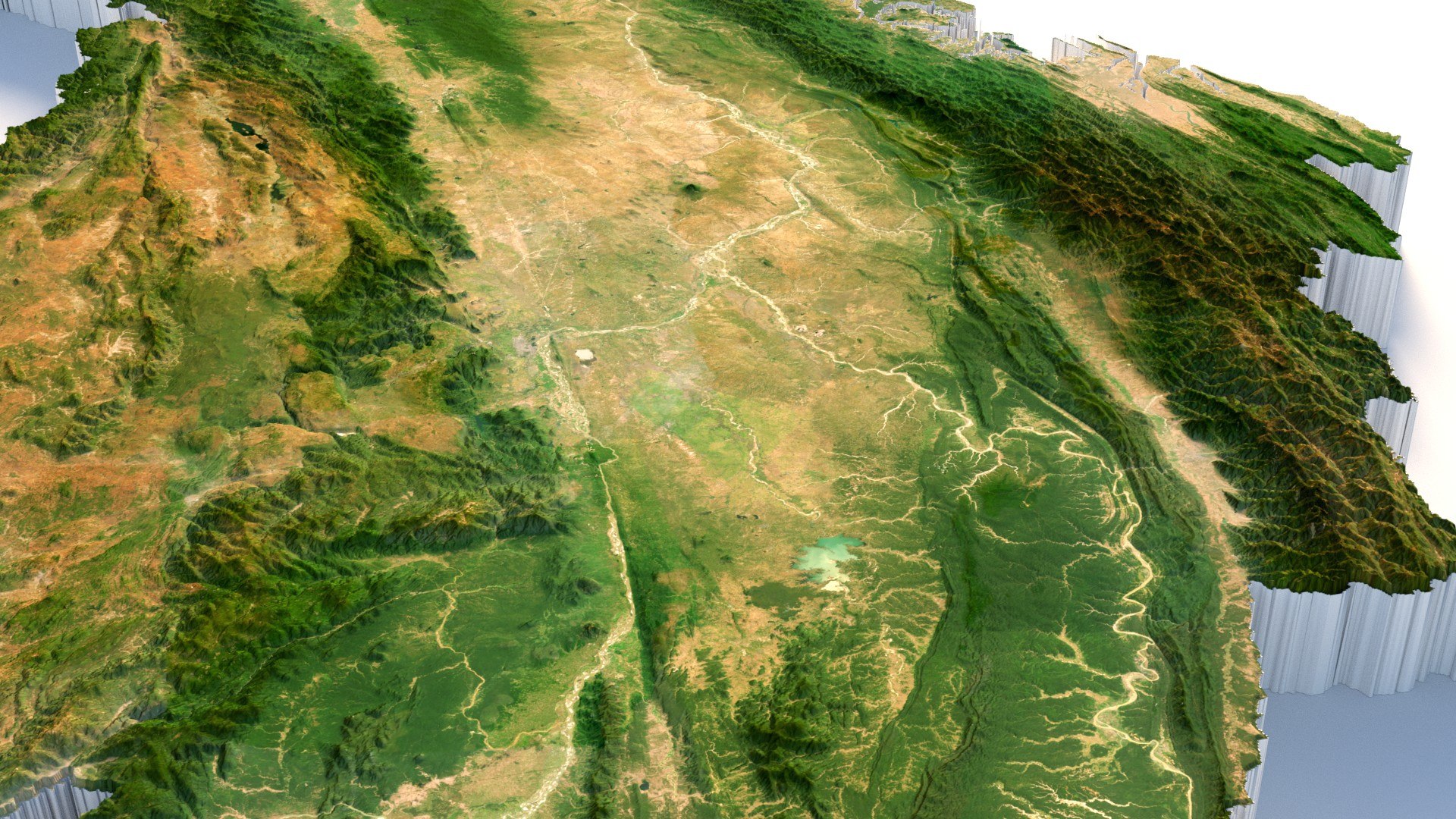 Myanmar Terrain Map 3D Model - TurboSquid 2336538