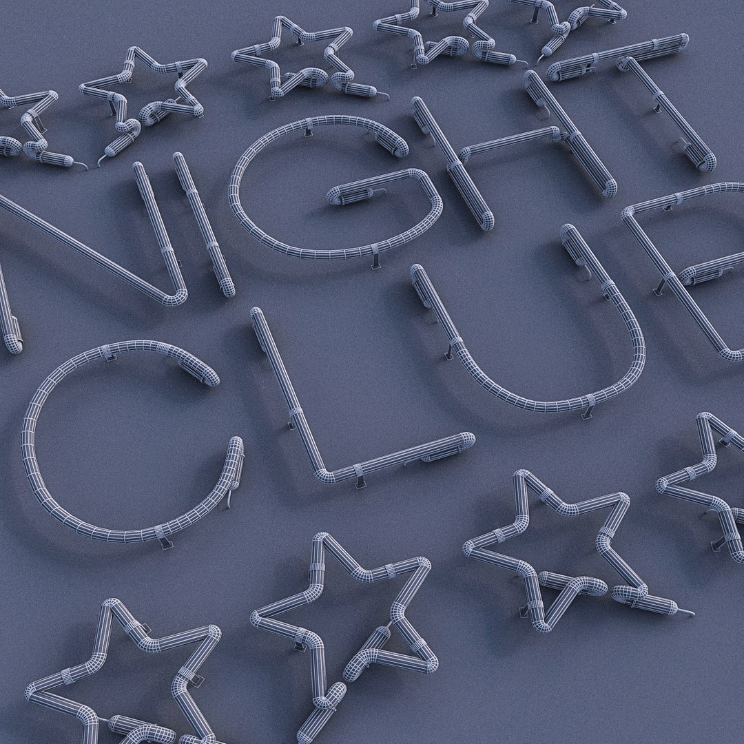 Neon Sign 3D Model - TurboSquid 1438424