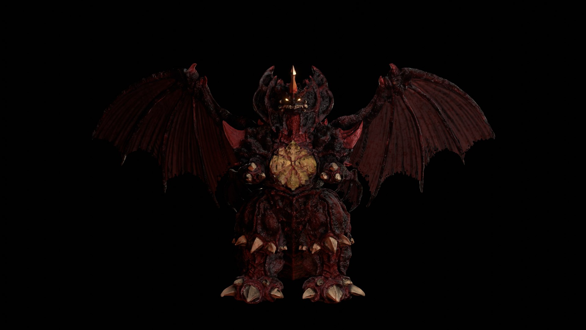 Destoroyah Kaiju Low-poly 3d Rigged Model 3D Model - TurboSquid 2313619