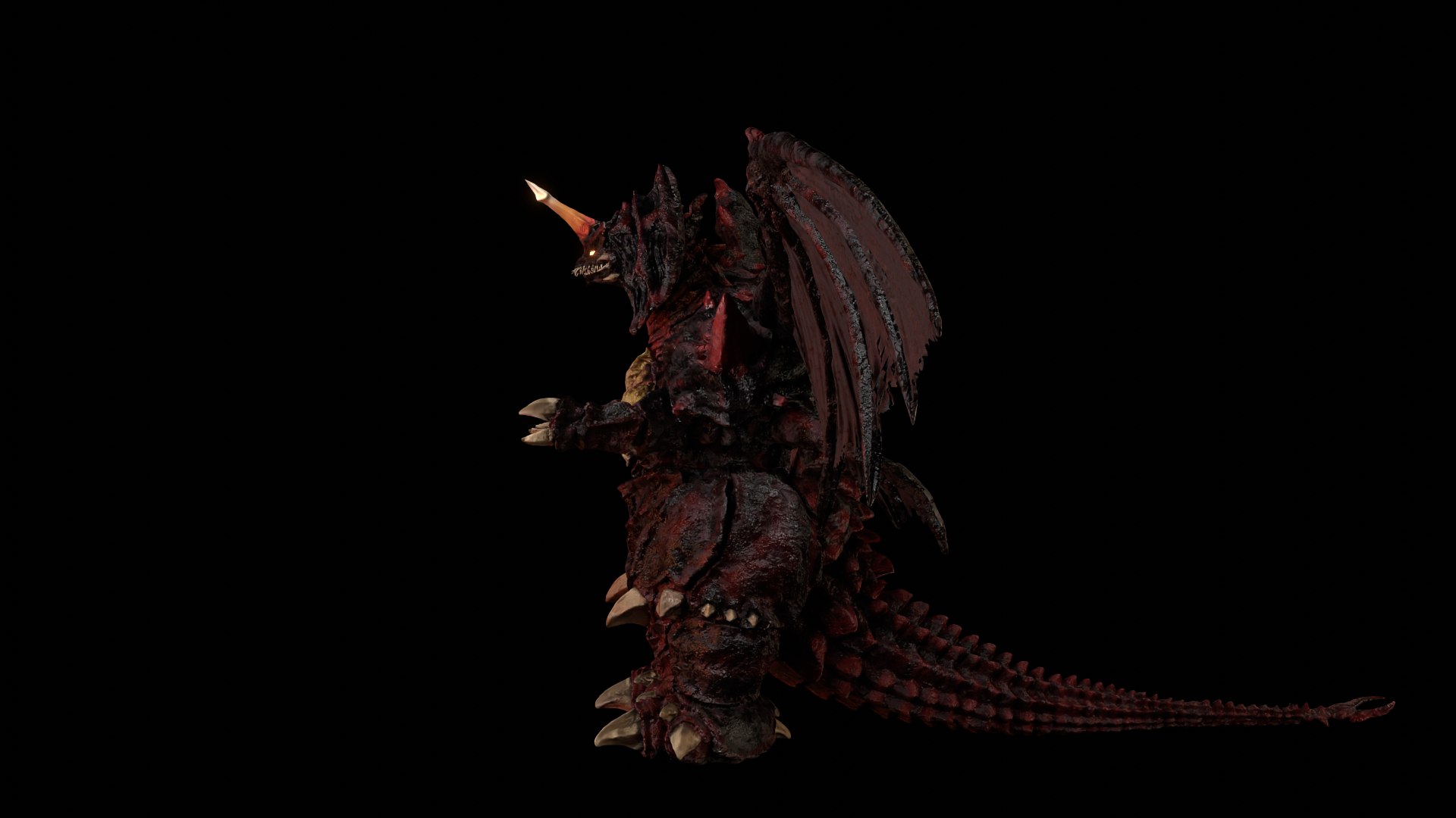 Destoroyah Kaiju Low-poly 3d Rigged Model 3D Model - TurboSquid 2313619