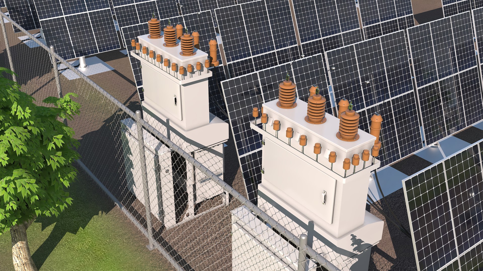 3D Model Solar Power Plant - TurboSquid 2275106