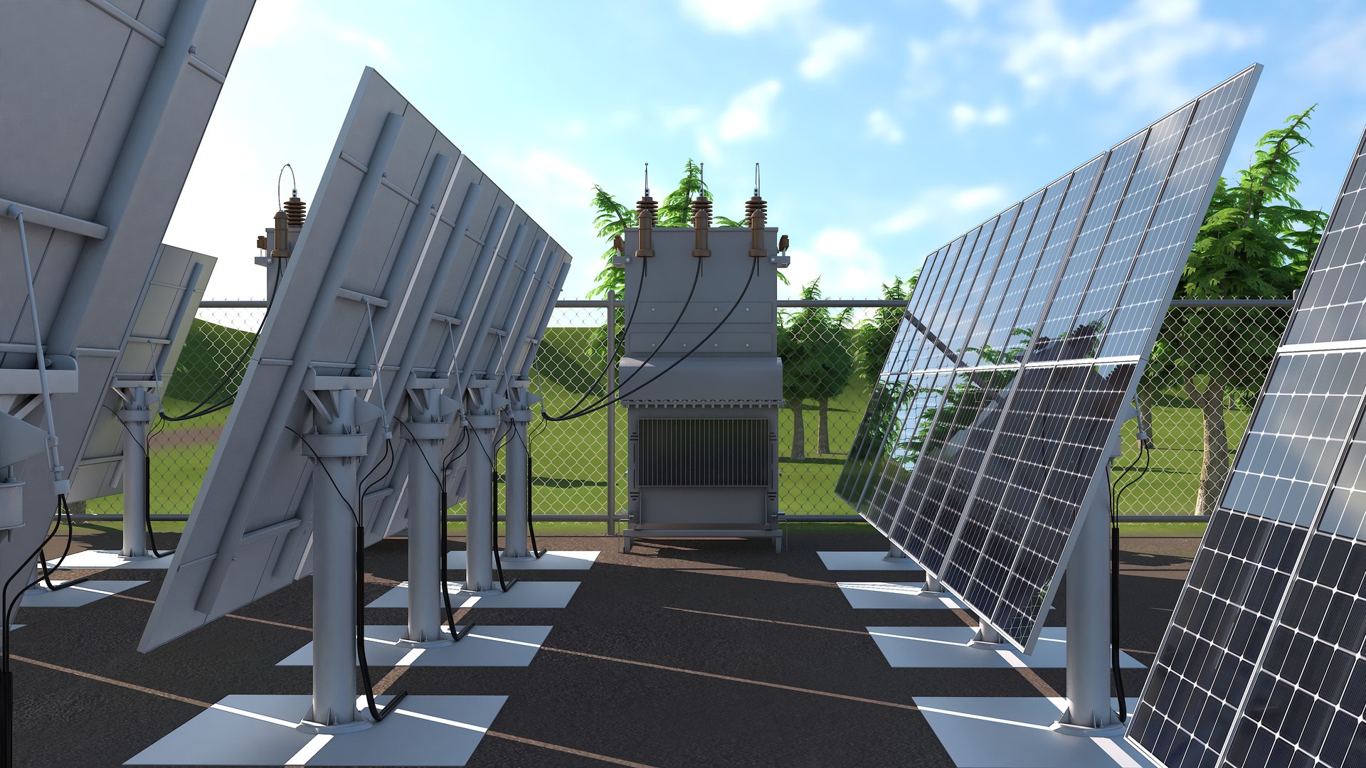 3D Model Solar Power Plant - TurboSquid 2275106