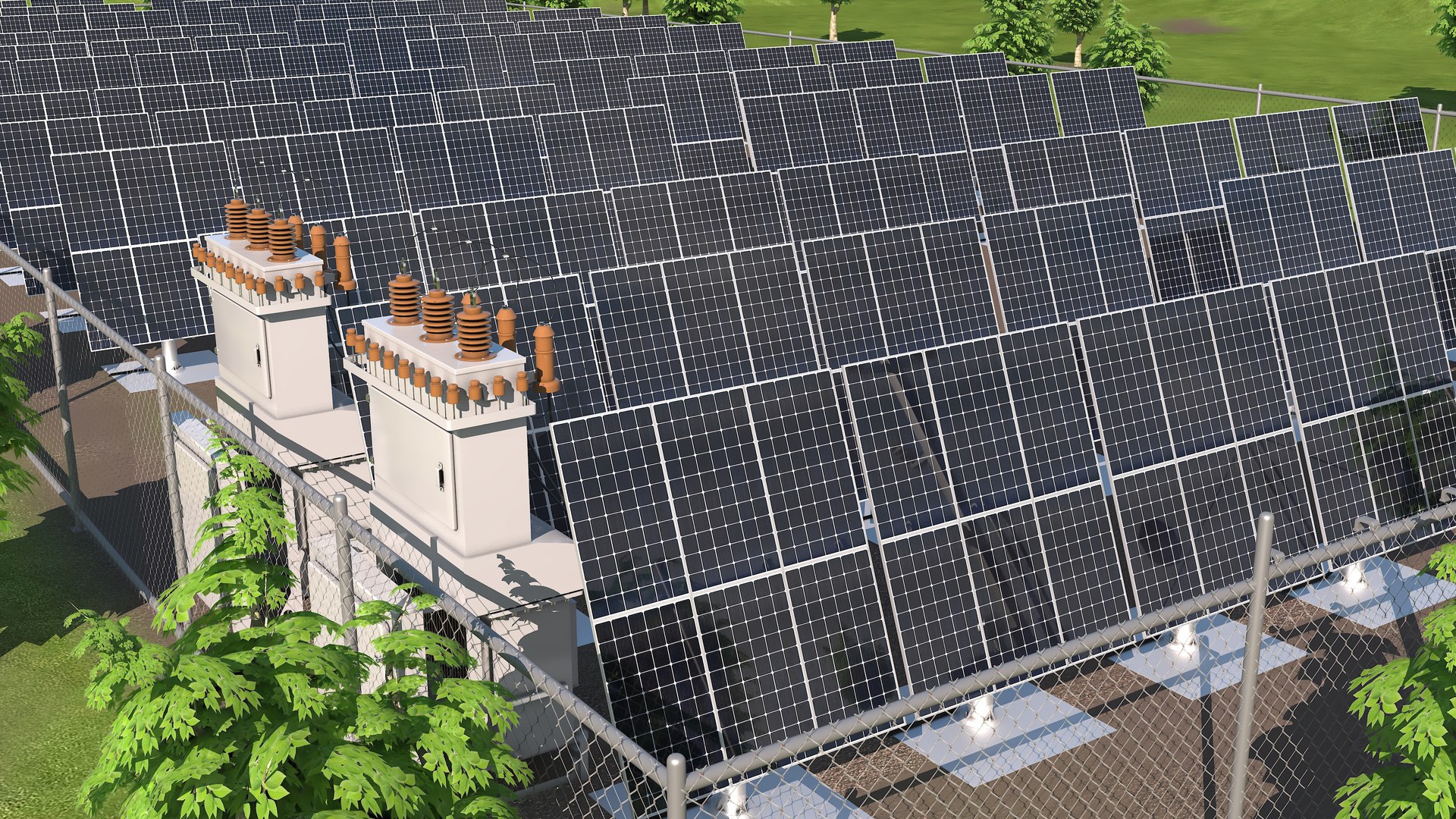 3D Model Solar Power Plant - TurboSquid 2275106