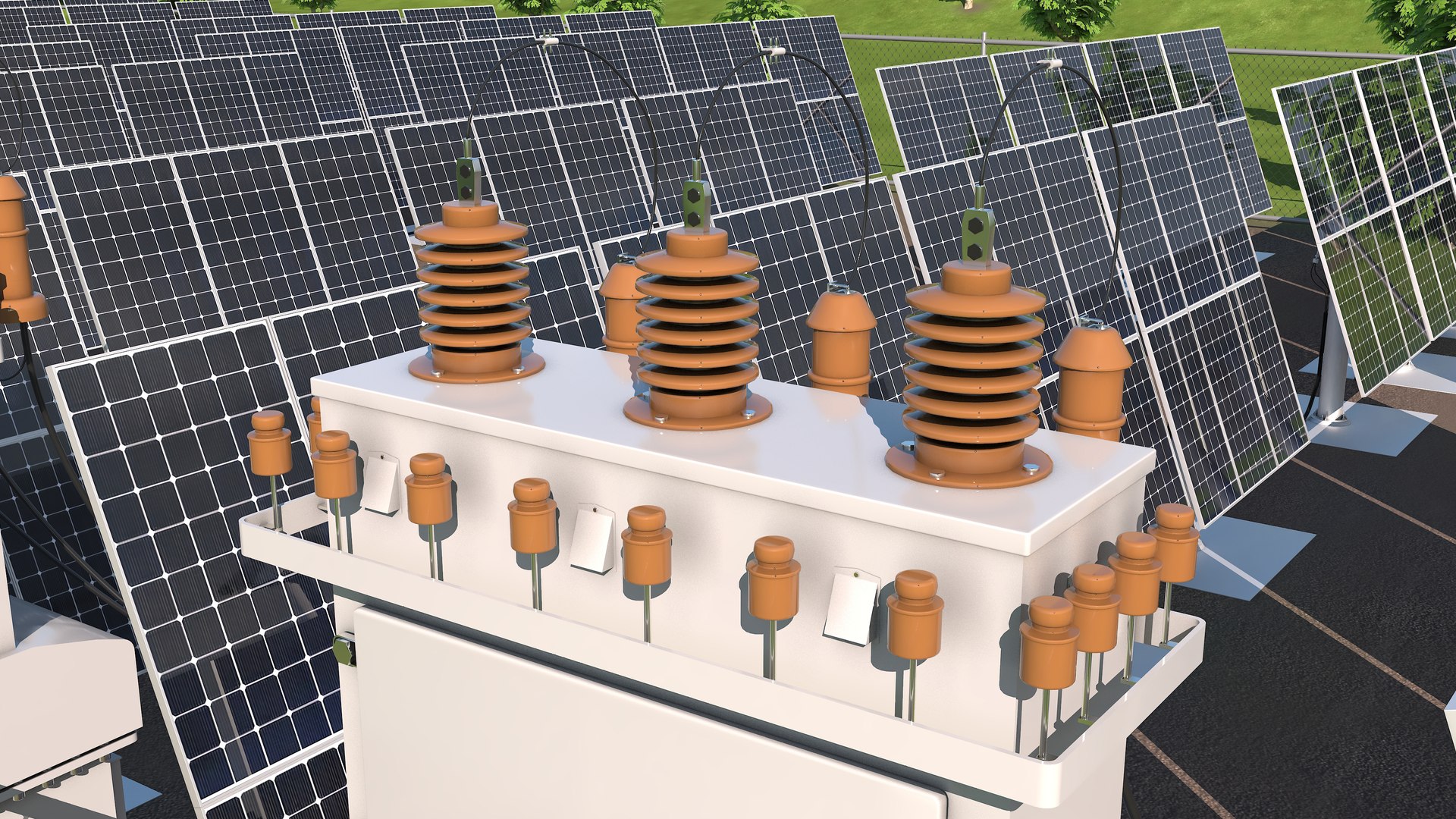 3D Model Solar Power Plant - TurboSquid 2275106