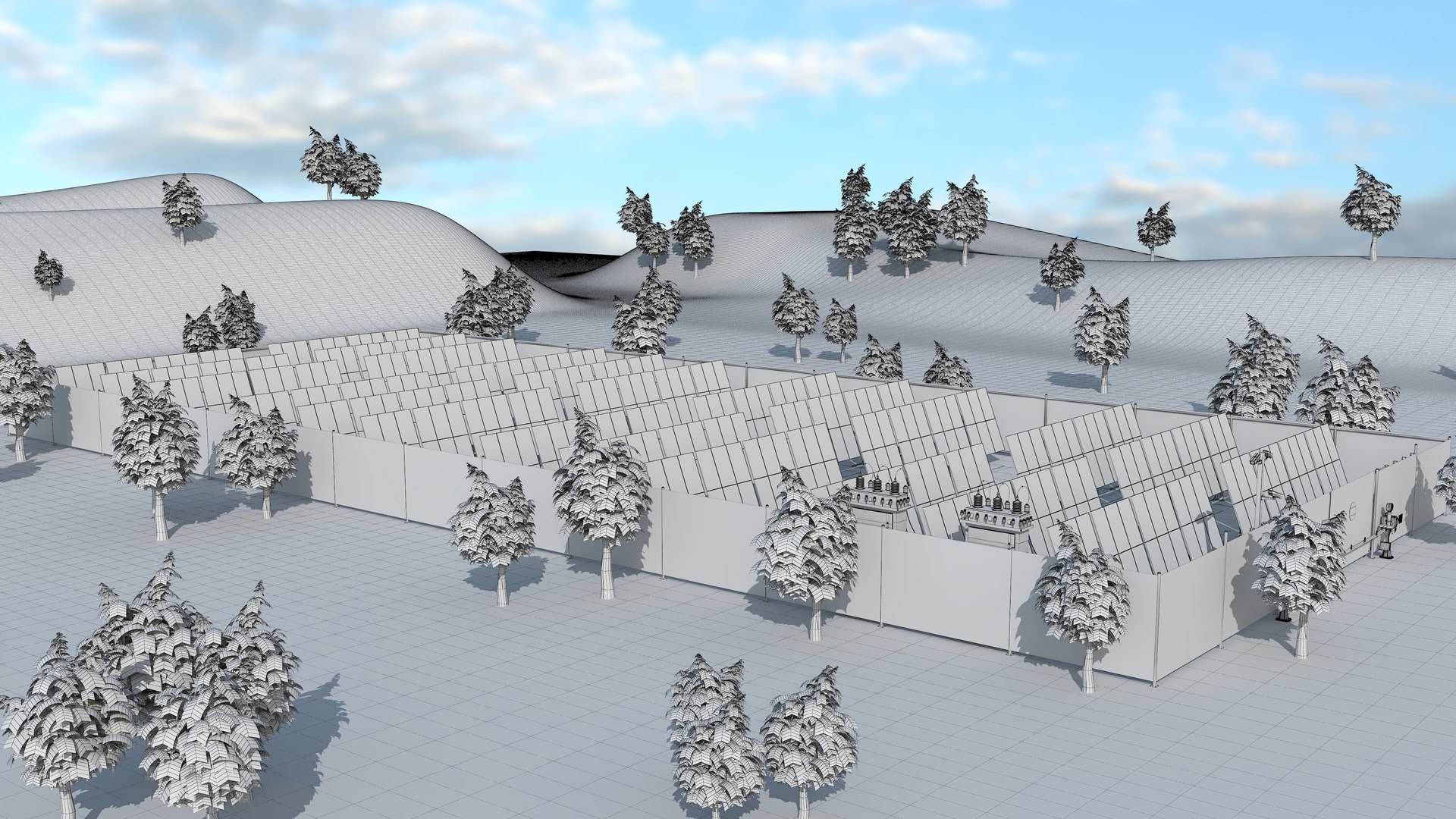 3D Model Solar Power Plant - TurboSquid 2275106