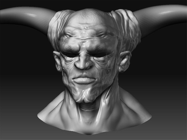 3ds max demon head