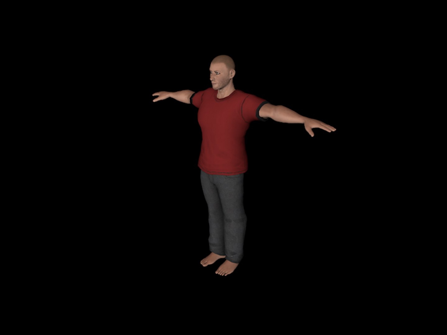 3d Man Muscular