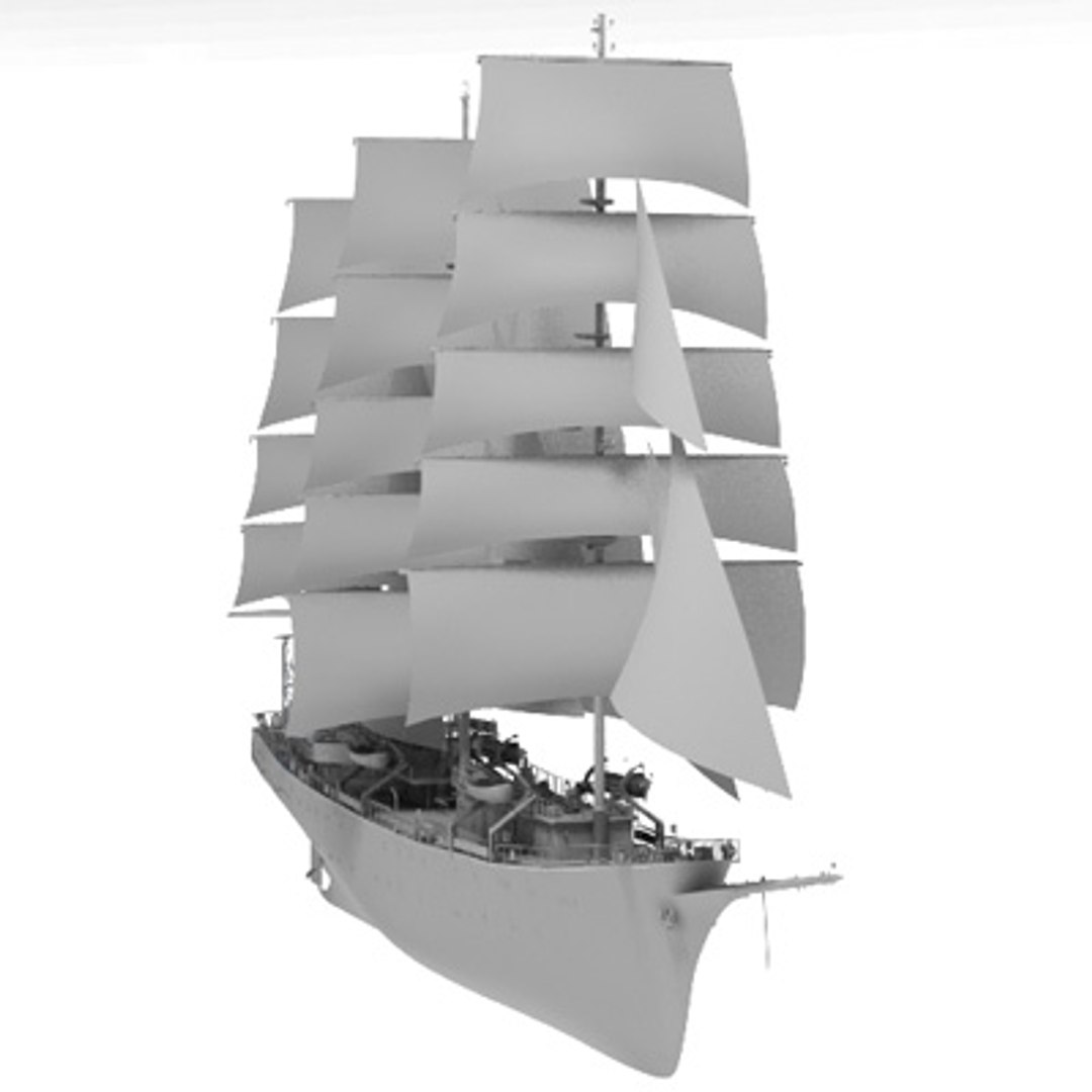 3d Modern Sailing Ship Model