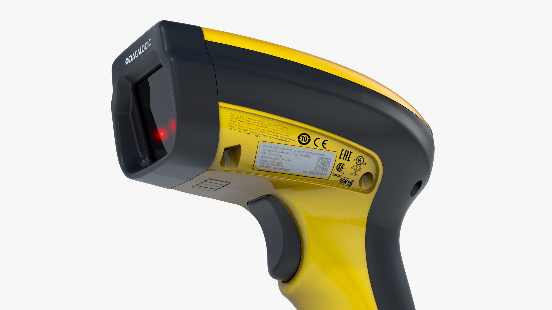 Barcode Scanner Datalogic PowerScan PM9501 3D Model - TurboSquid 2060297