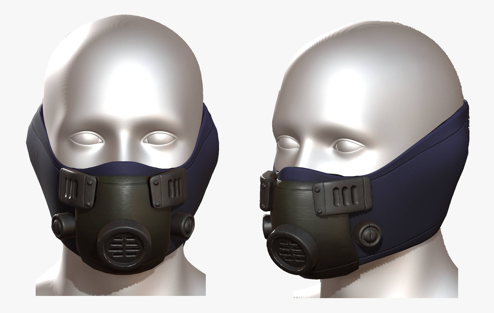 3D gas mask model - TurboSquid 1583936