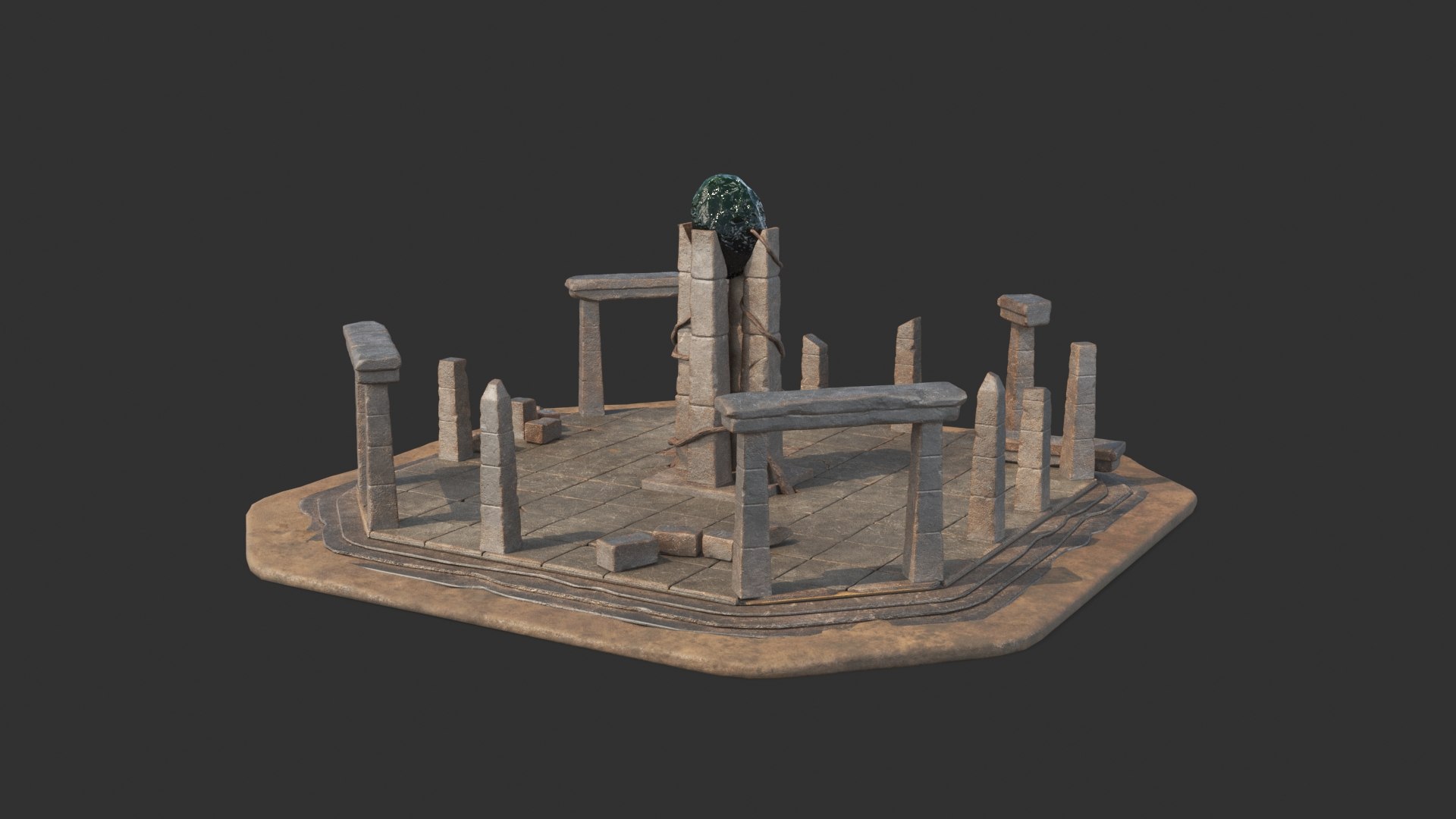 3D Temple - TurboSquid 2028662