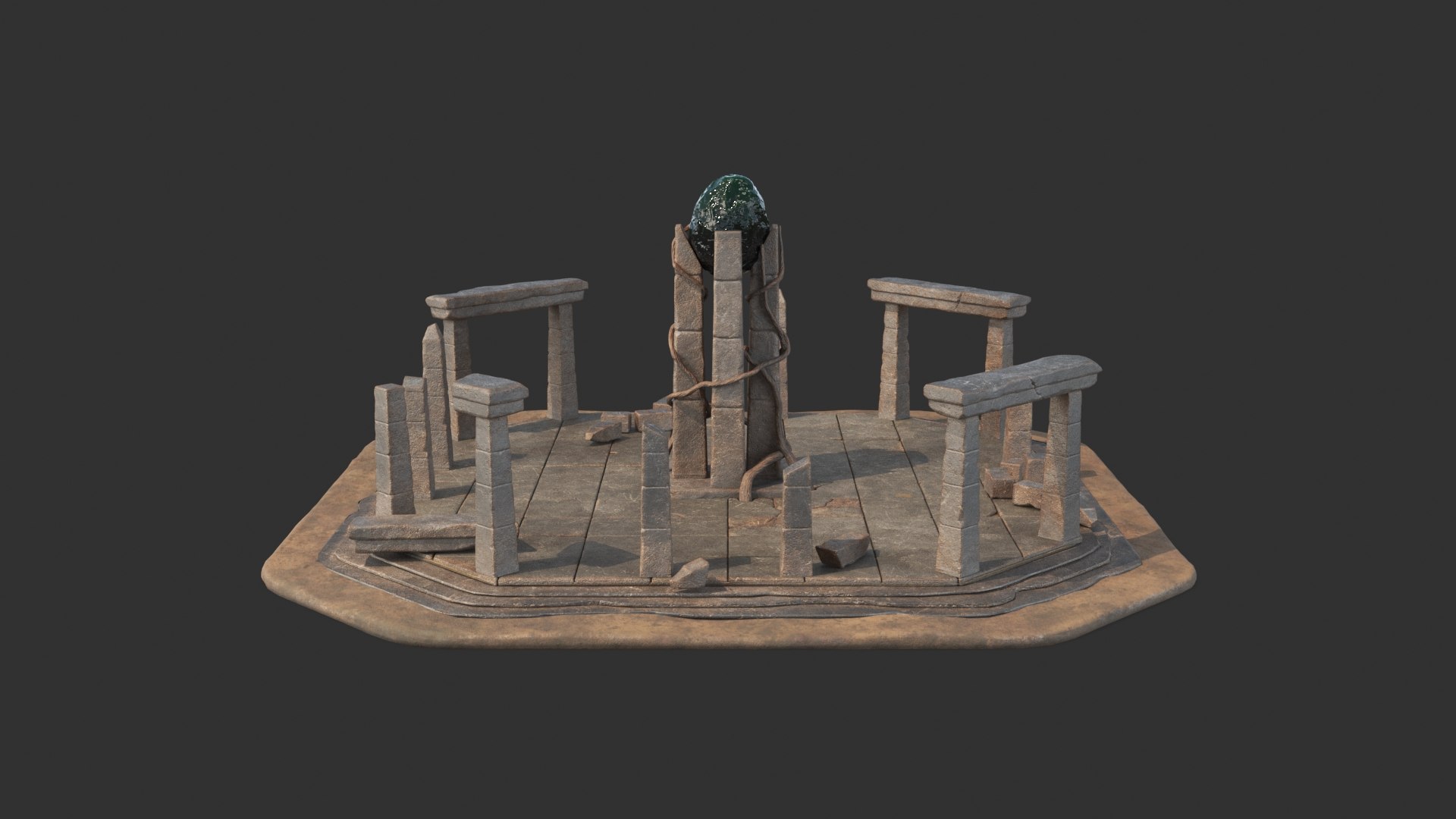 3D Temple - TurboSquid 2028662